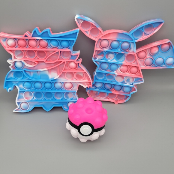 Pokemon | Toys | Pokemon Fidget Pop Setpikachu Gengar Bubble Poppers ...